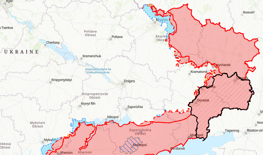 Сповільнення темпів наступу армії рф прогнозує Інститут вивчення війни КАРТА Новости Section